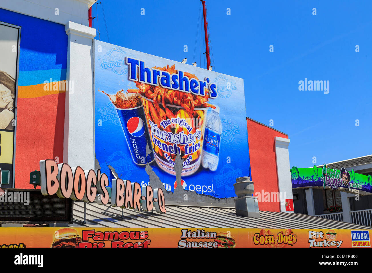 Ocean City, MD, USA - May 26, 2018: Thrasher’s Fries are sold to ...