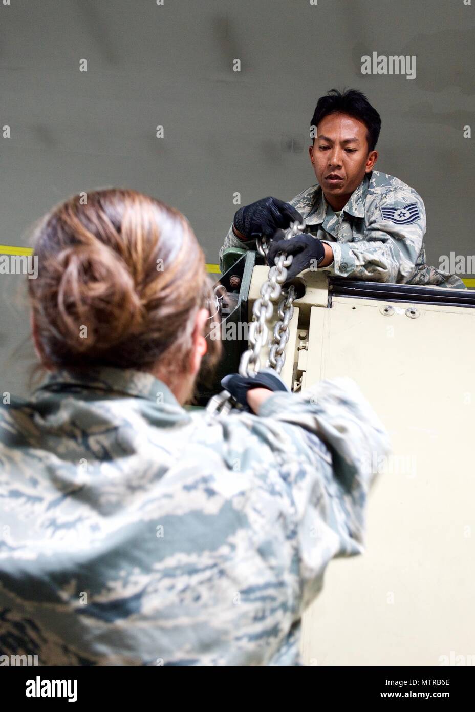 U.S. Air Force personnel deployed to Clark Air Base, Philippines, to ...