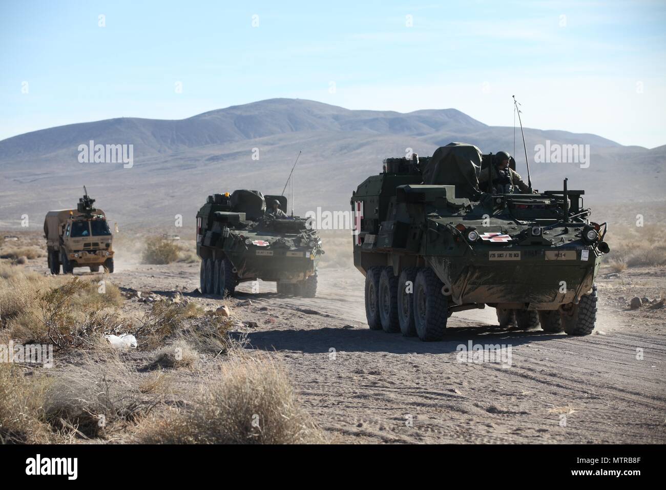 US. Army Strykers from 1st Stryker Brigade Combat Team, 25th Infantry ...
