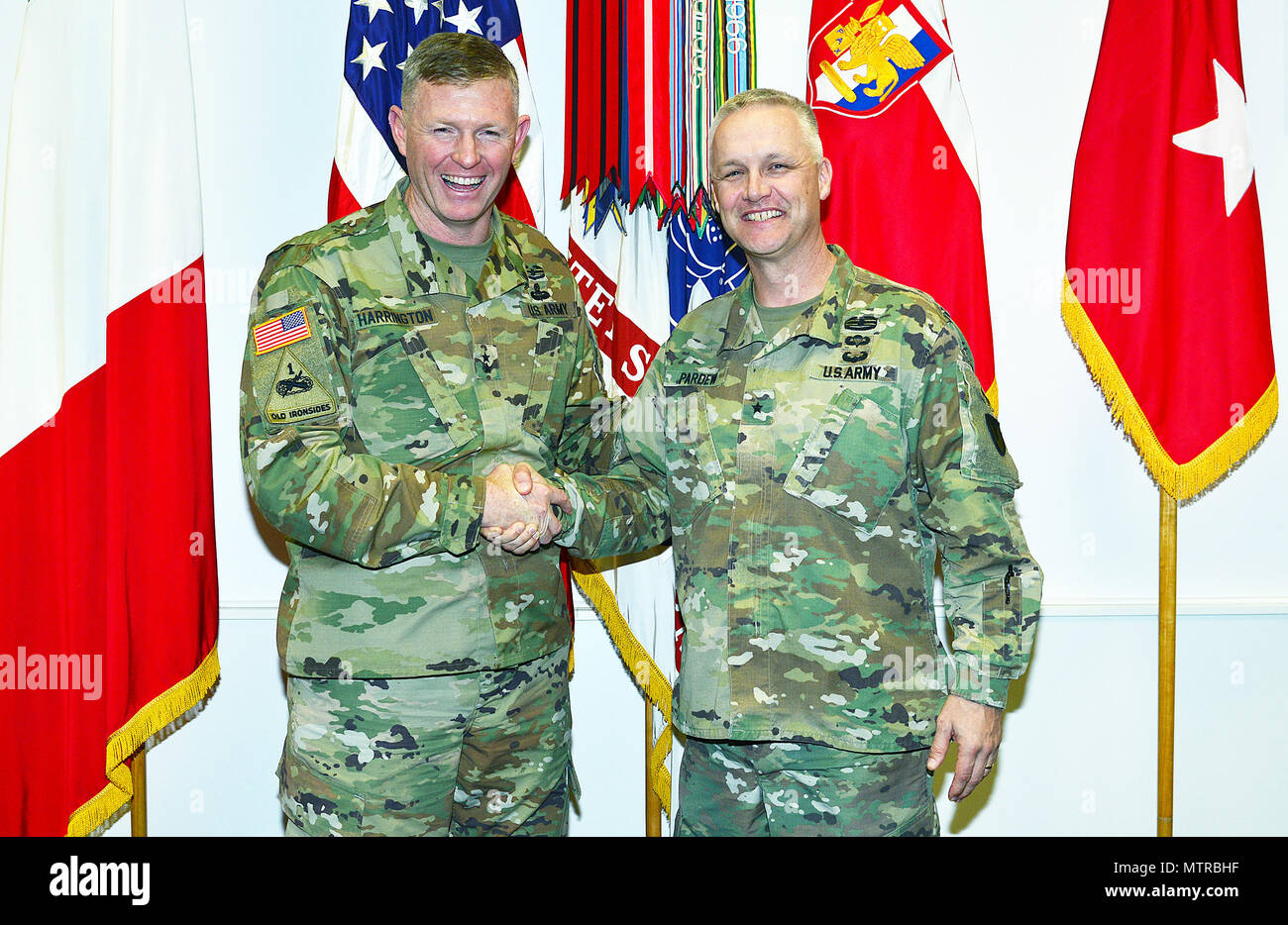 From left , Maj. Gen. Joseph P. Harrington, U.S. Army Africa Commanding ...