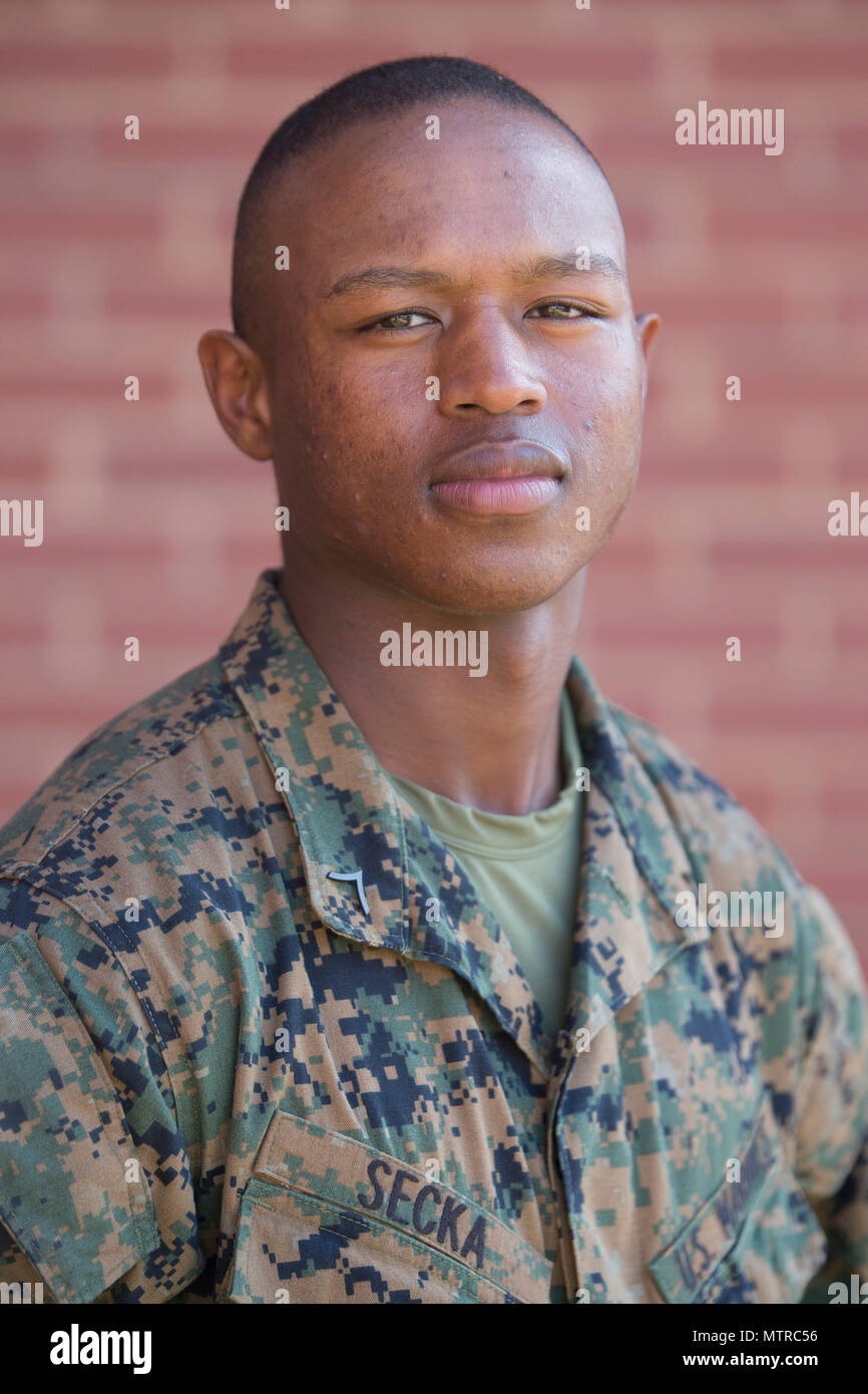 Pfc. Ousman N. Secka, Platoon 3004, Kilo Company, 3rd Recruit Training ...