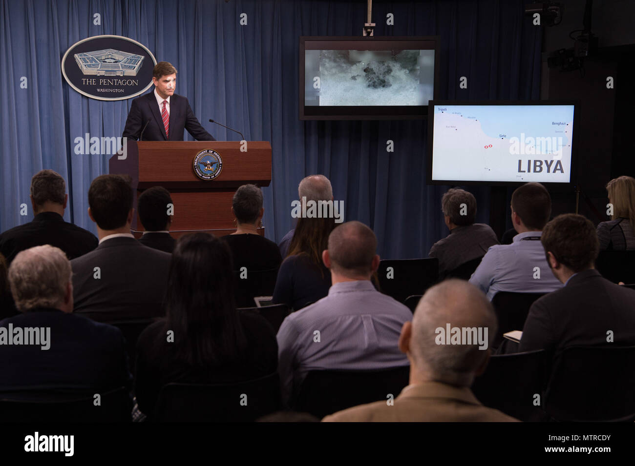 Pentagon Press Secretary Peter Cook gives his final press brief Jan. 19 ...