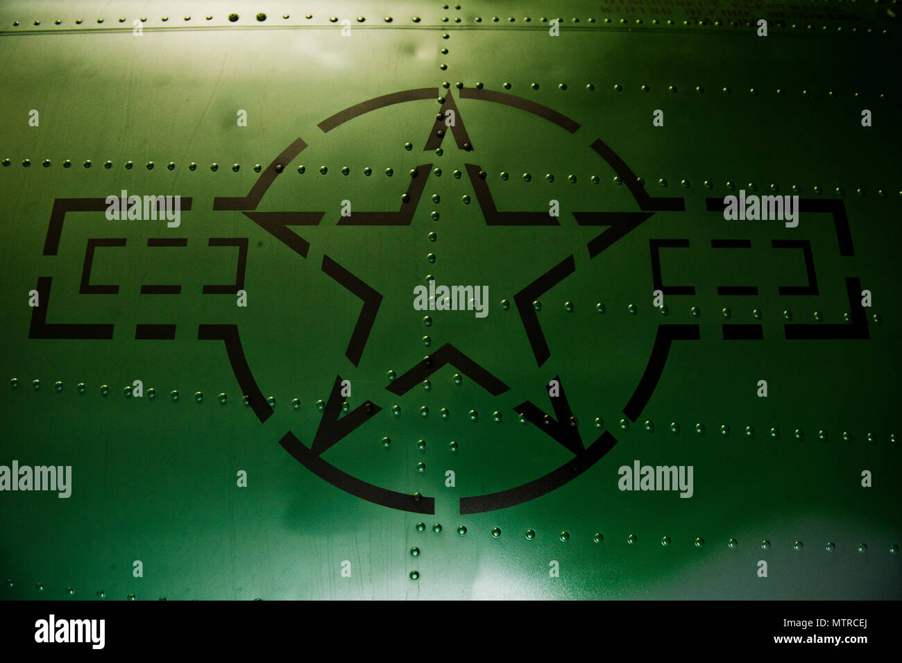 An U.S. Air Force roundel decorates a UH-1N Iroquois at Minot Air Force ...