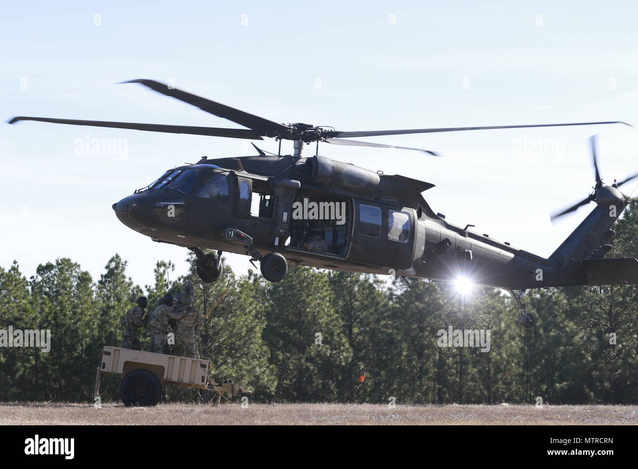 A crew chief assigned to the 2nd Assault Helicopter Battalion, 82nd ...