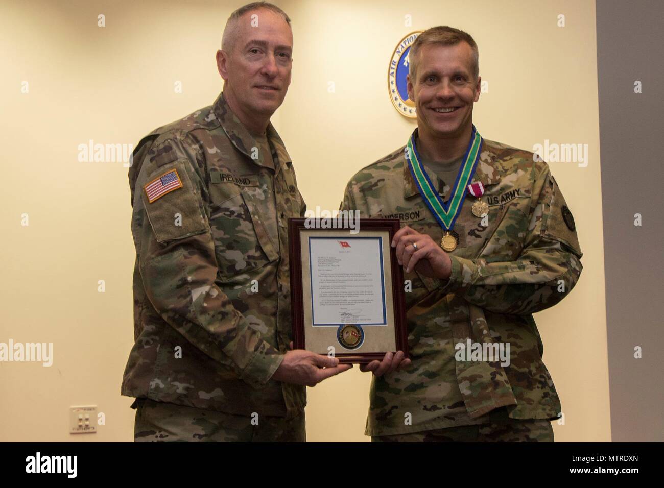 A retirement ceremony was held for 1st Sgt. Michael Anderson on Jan. 7 ...