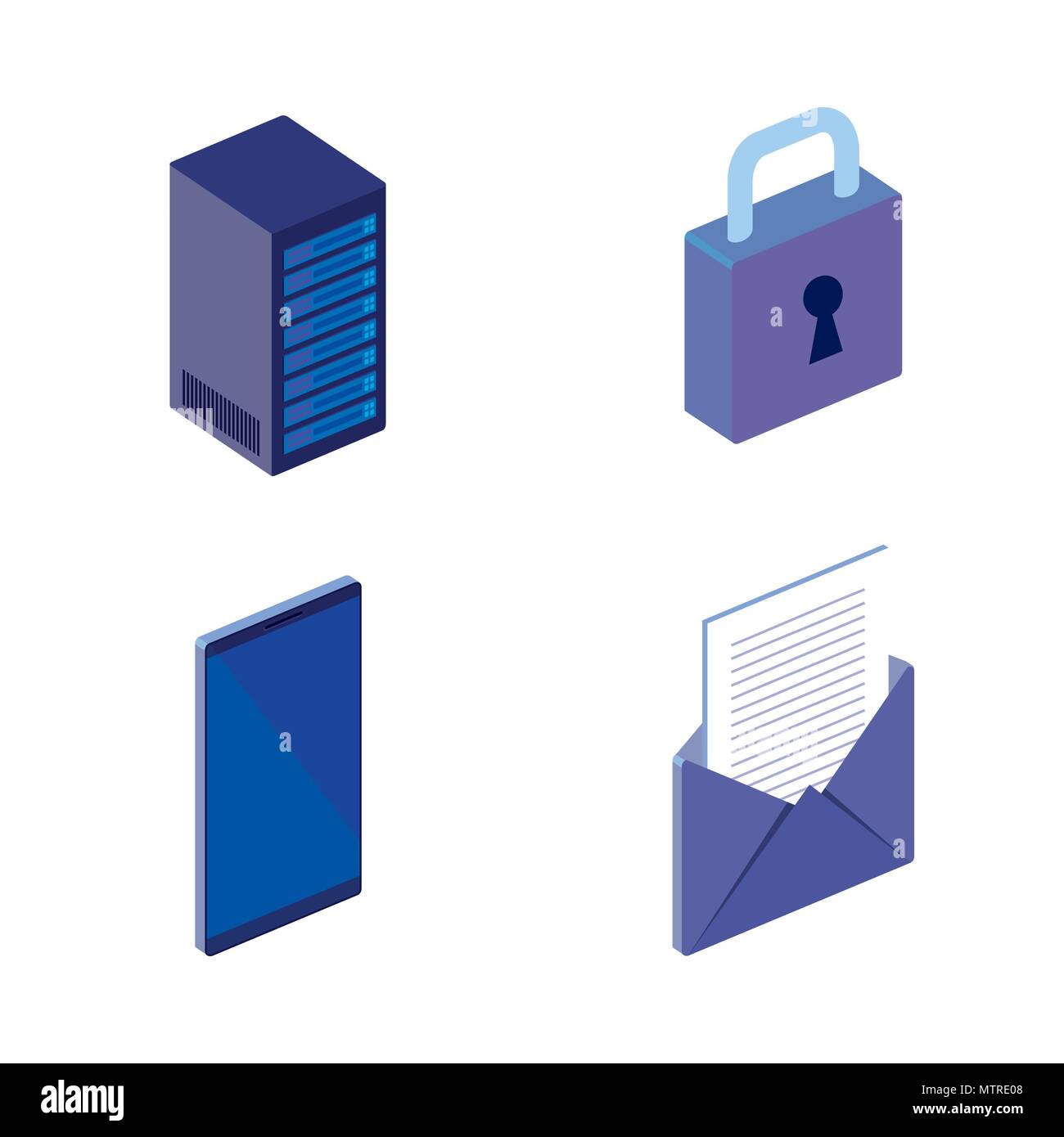 Mailing system Stock Vector Images - Alamy