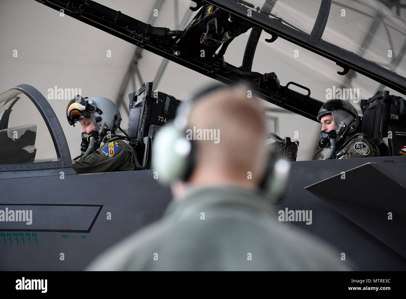 Col. Christopher Sage (left), 4th Fighter Wing commander, and Capt ...