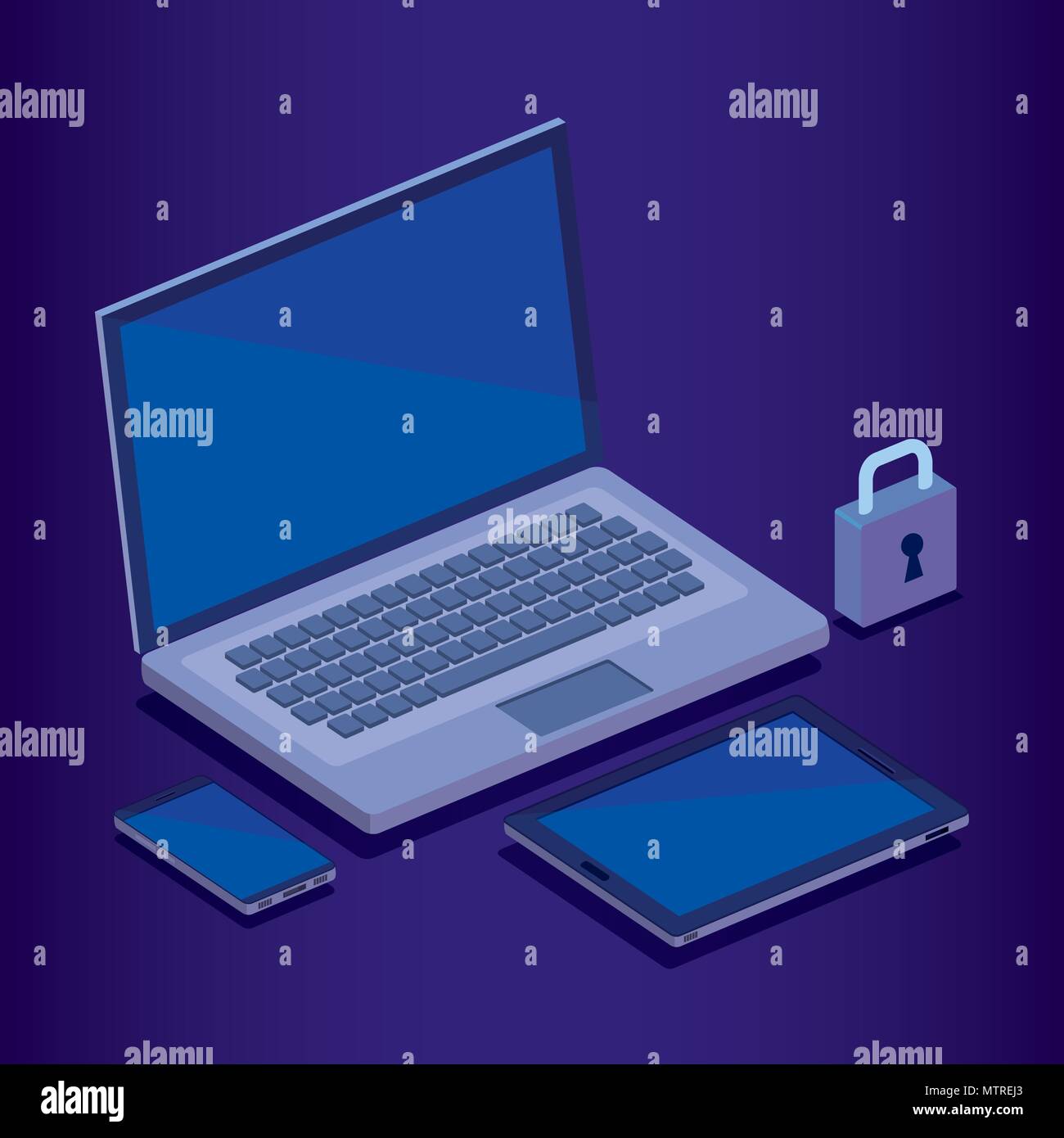 cyber security isometrics icons Stock Vector Image & Art - Alamy