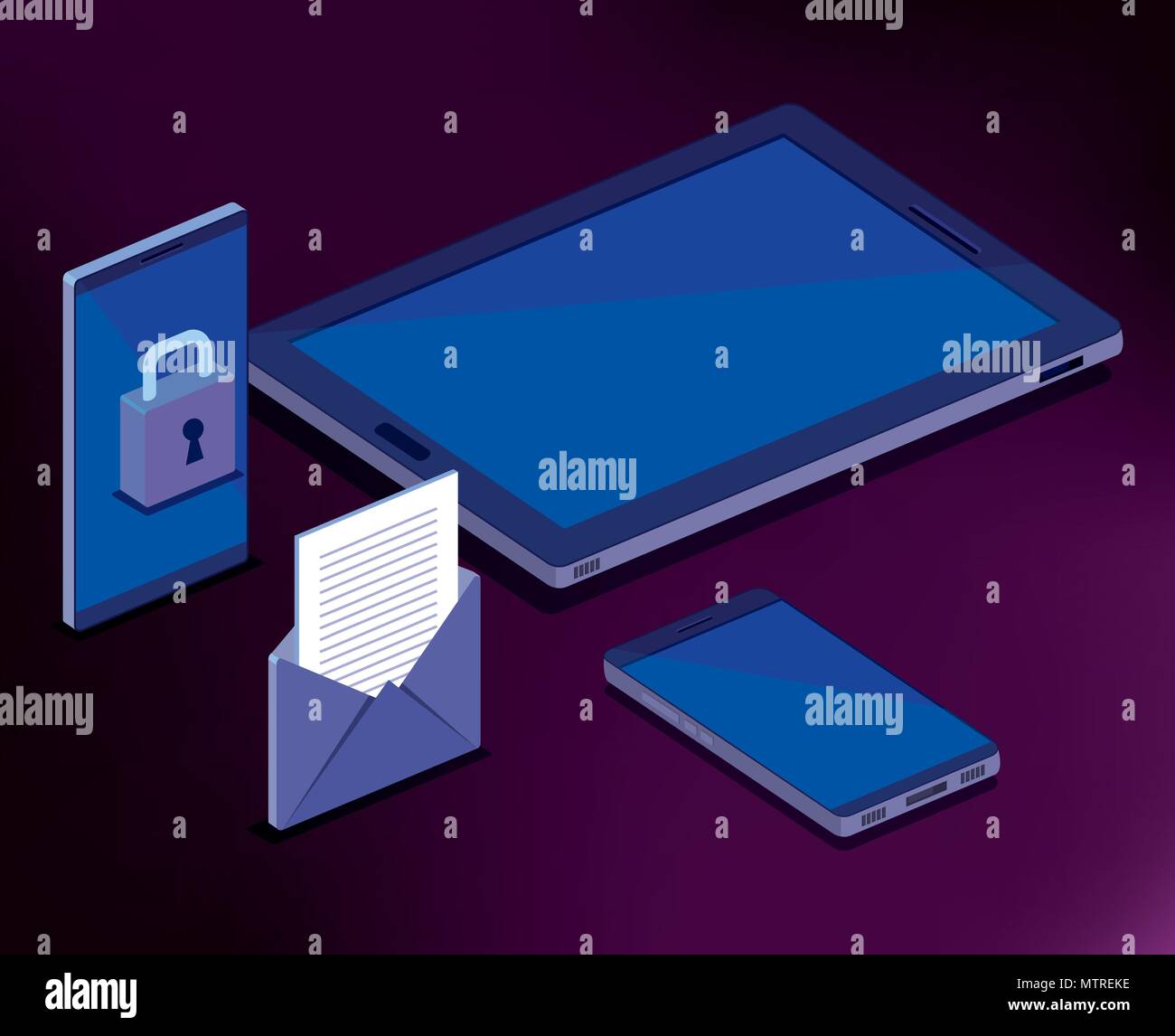 Cyber Security Isometrics Icons Stock Vector Image And Art Alamy