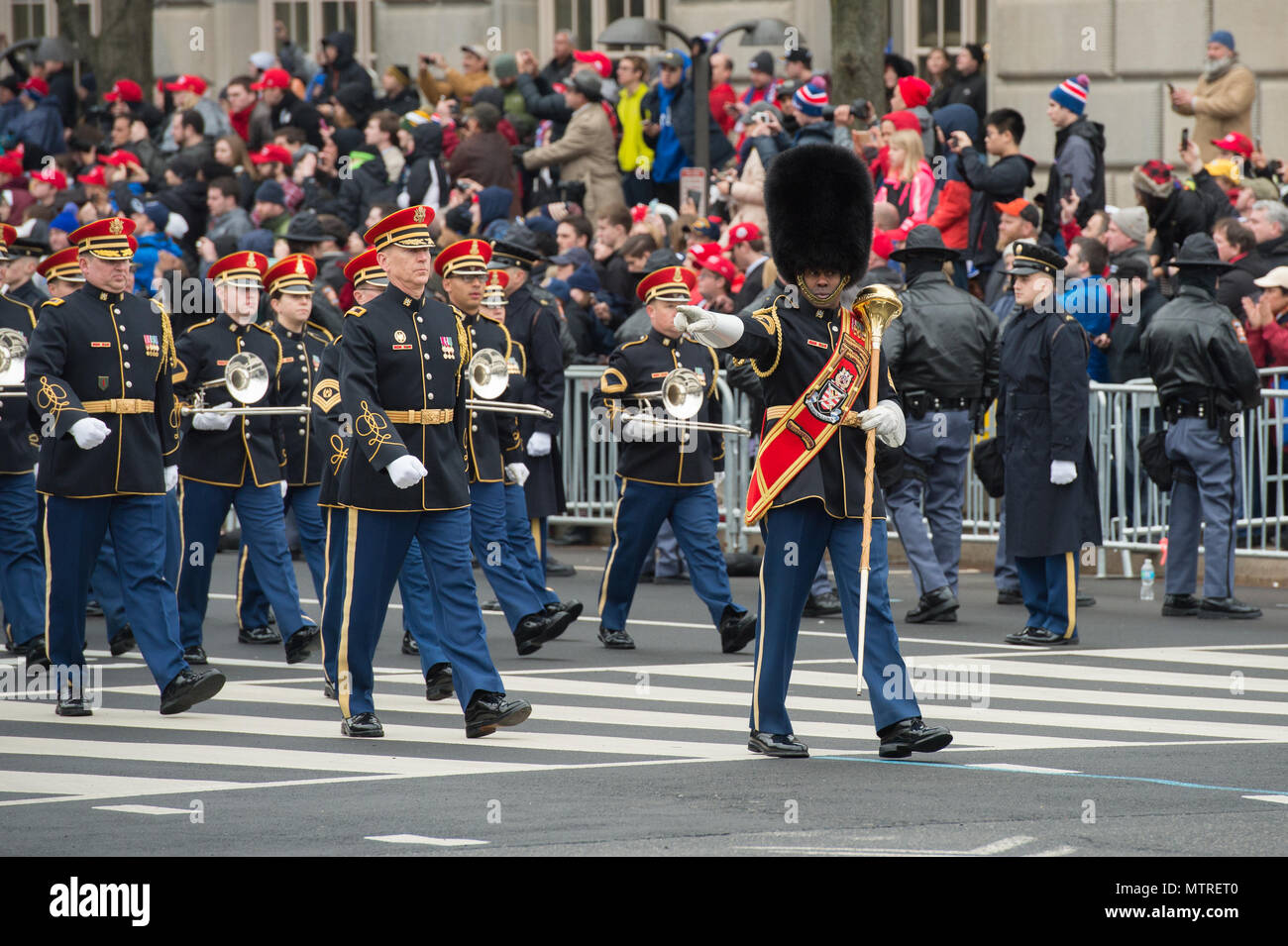 Members of United States Army Band "Pershings Own" march during the ...