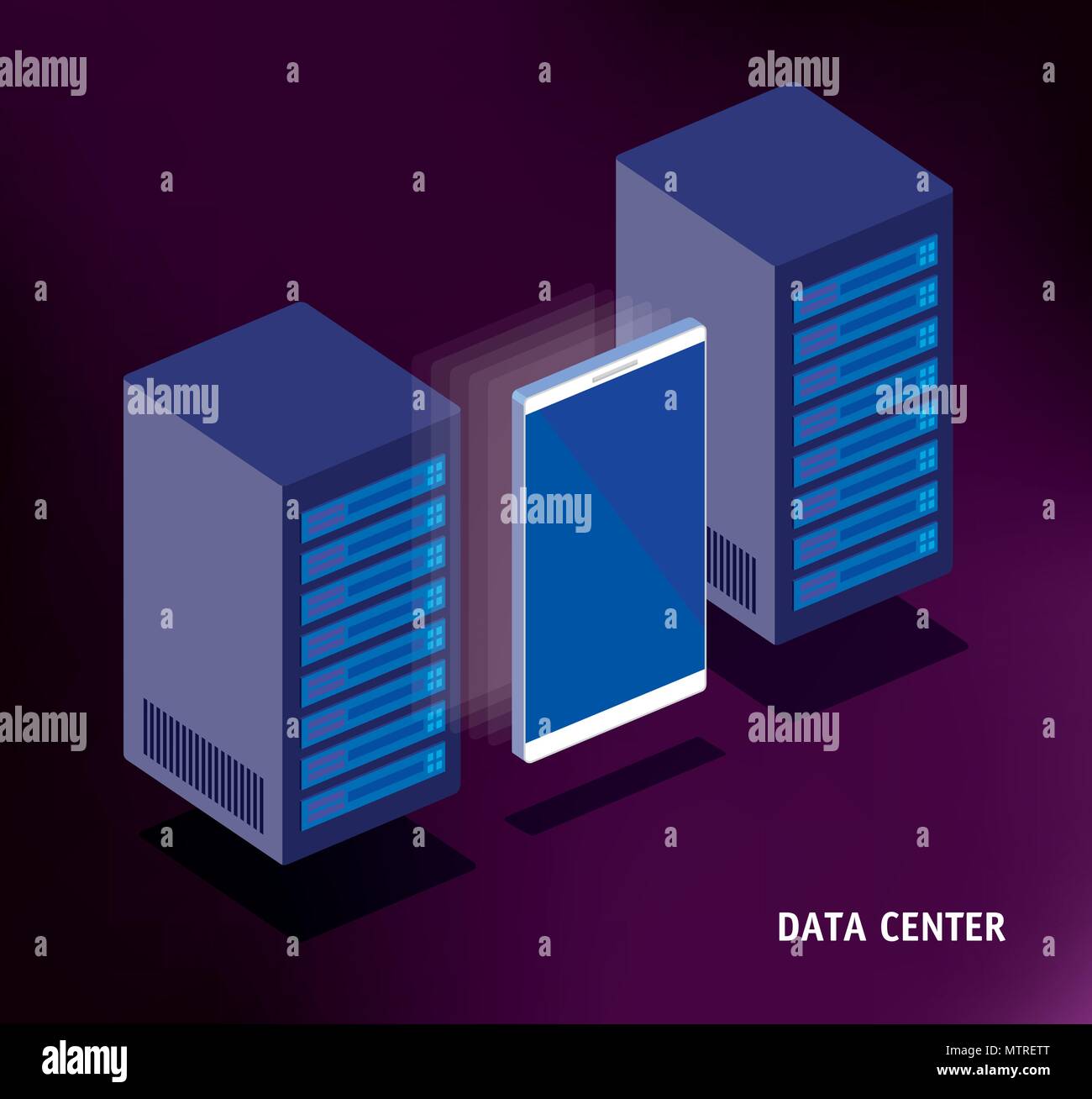 data center technology isometric icons Stock Vector Image & Art - Alamy