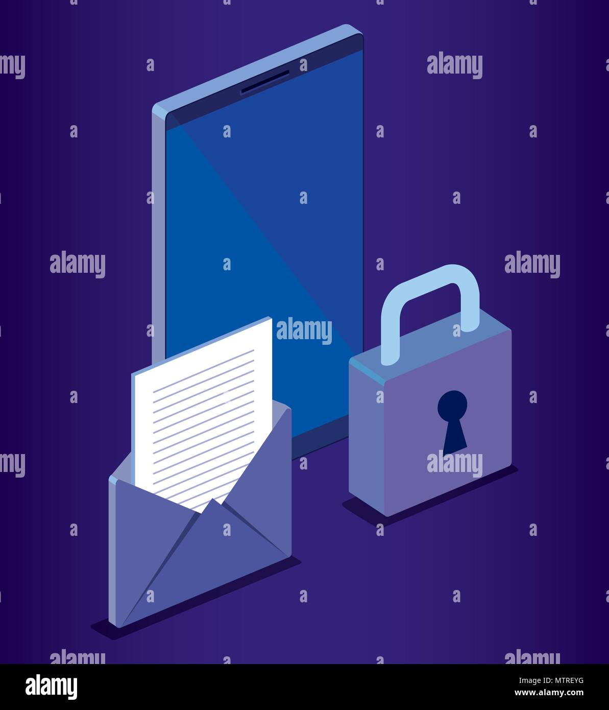 Cyber Security Isometrics Icons Stock Vector Image And Art Alamy