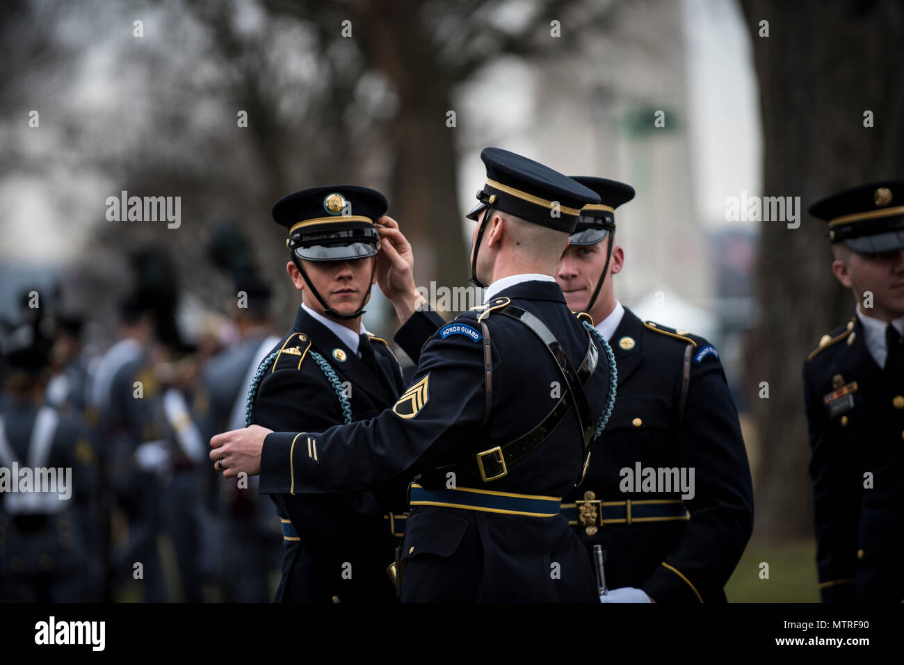U.S. Army Soldiers from the 3rd Infantry Regiment (The Old Guard) make ...