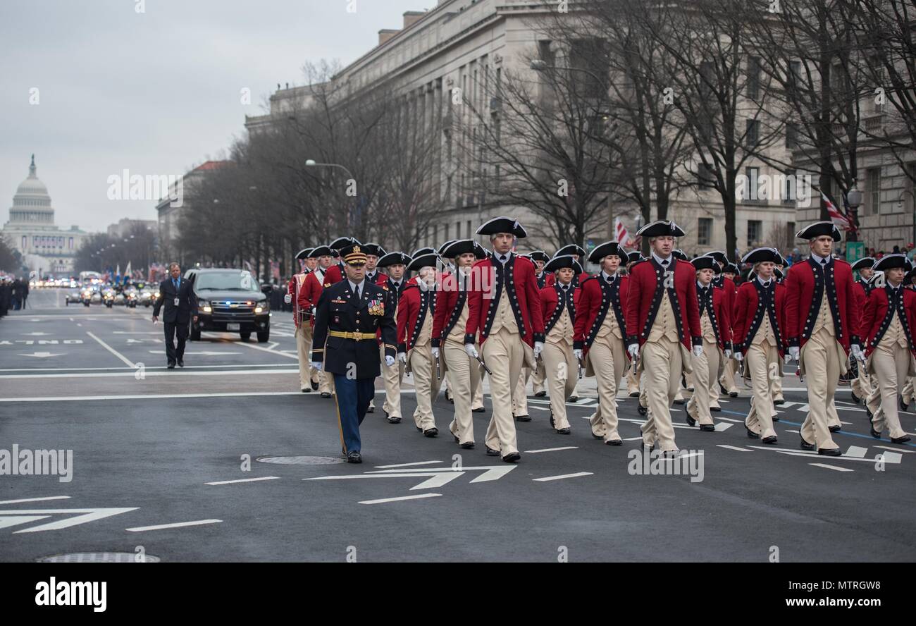 The United States Army Continental Color Guard from the 3d U.S ...