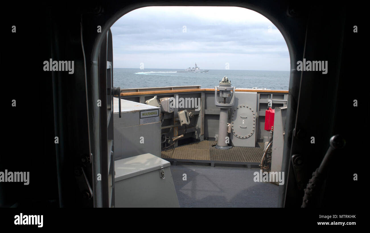 SEA OF JAPAN (April 25, 2017) The Kongou class guided-missile destroyer ...