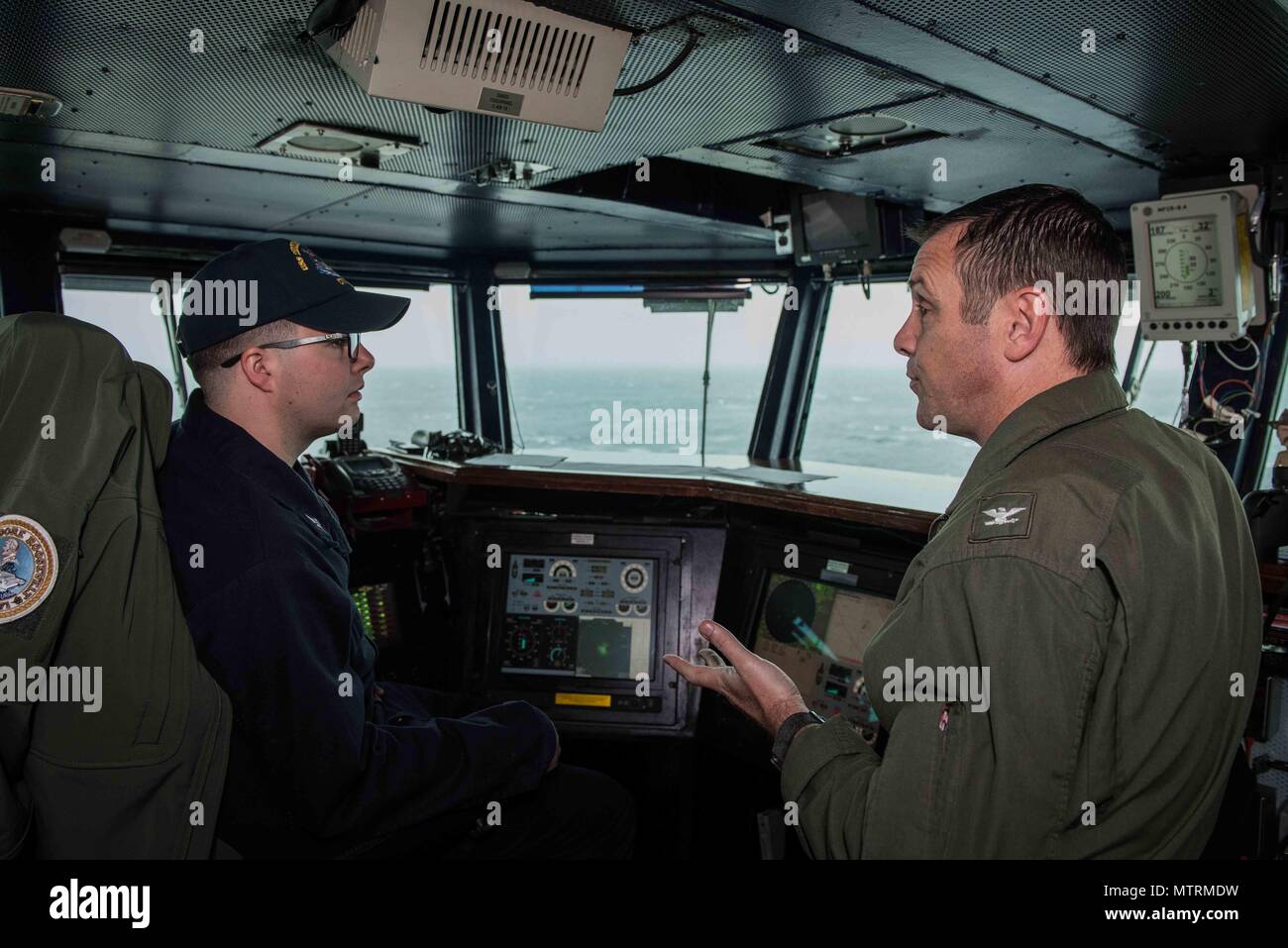 170120-N-TV230-017 PACIFIC OCEAN (Jan. 20, 2017) Capt. Craig Clapperton ...