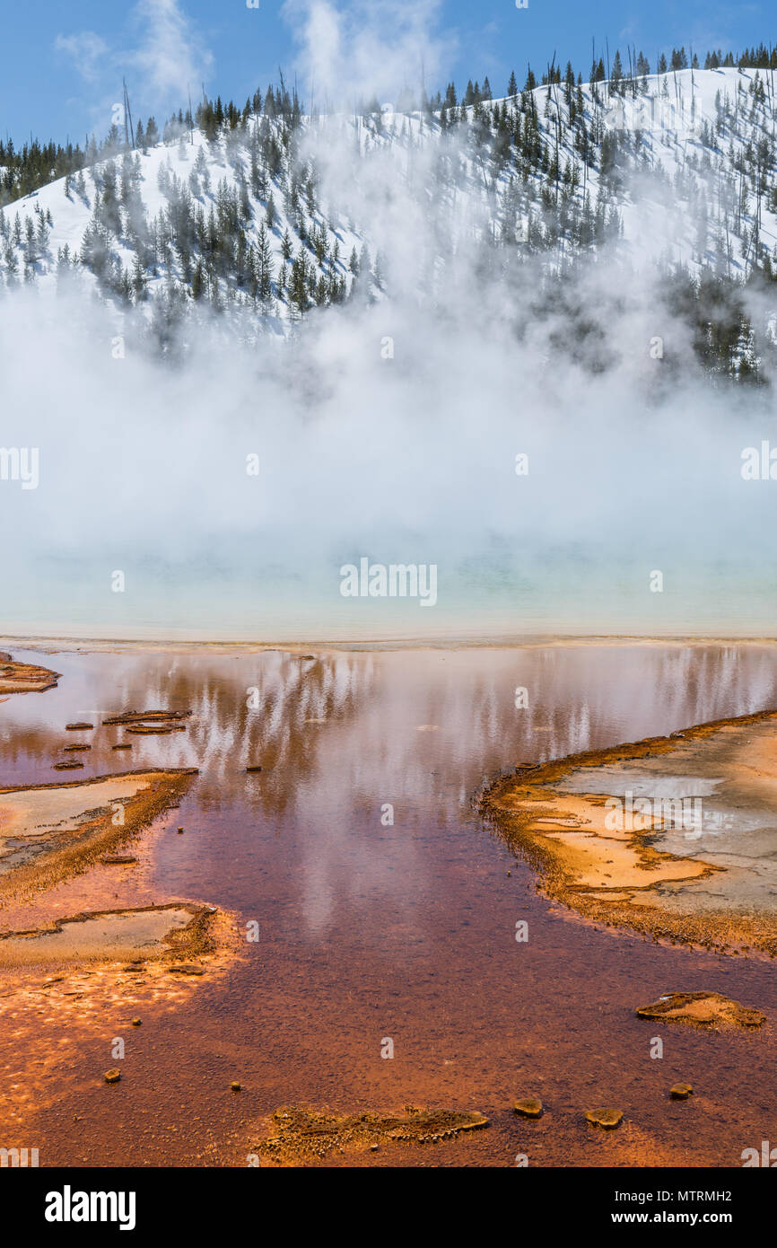 Yellowstone grand prismatic spring hi-res stock photography and images ...