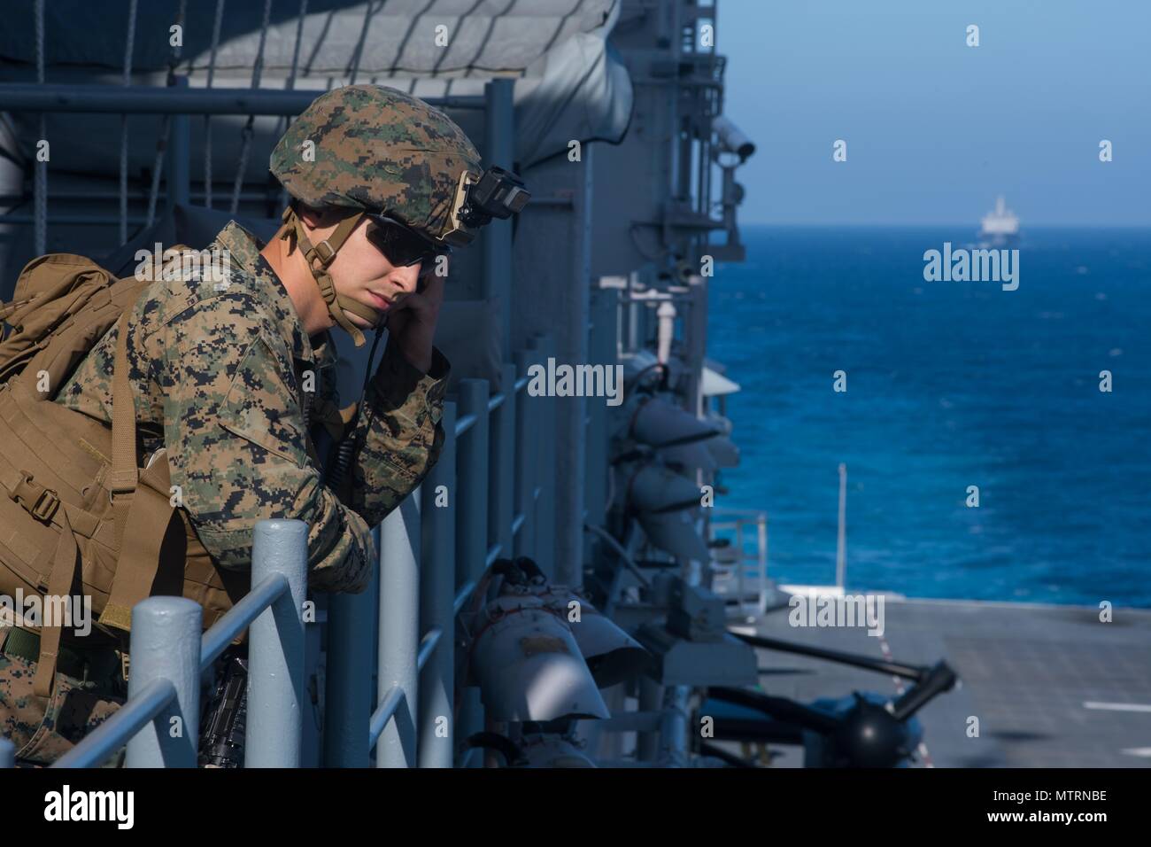 170118-N-AV754-094 ATLANTIC OCEAN (Jan. 18, 2017) Cpl. Vince Stebbins ...