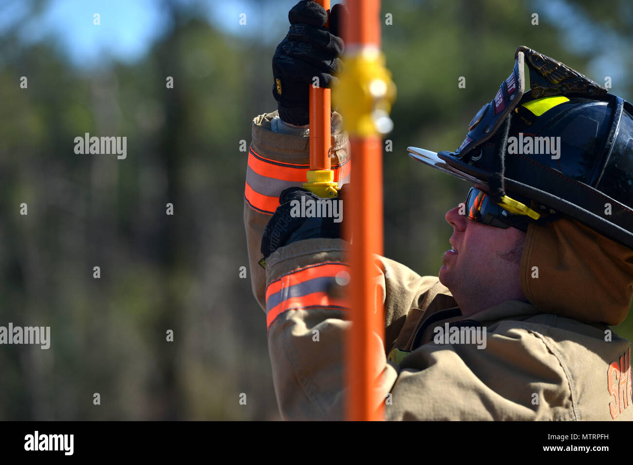 Fire decontamination shower hi-res stock photography and images - Alamy