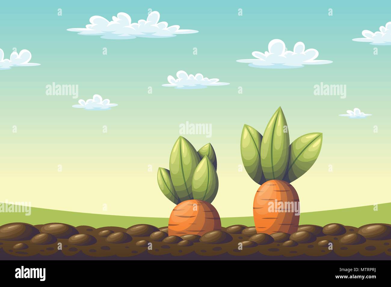Carrots with soil on Stock Vector Images - Alamy