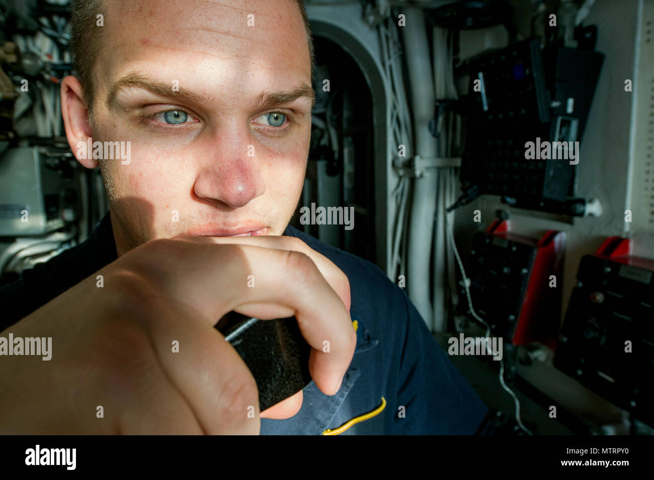 170122-N-FT178-020 PACIFIC OCEAN (Jan. 22, 2017) Lt. j.g. Ronald Silver ...