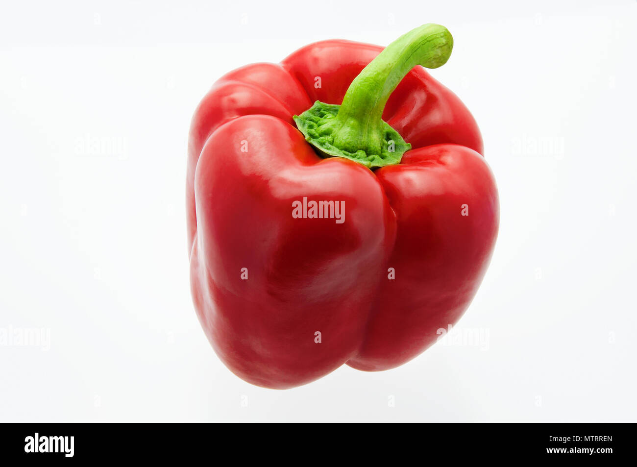 Fresh, beautiful bell sweet pepper on white background, close-up ...