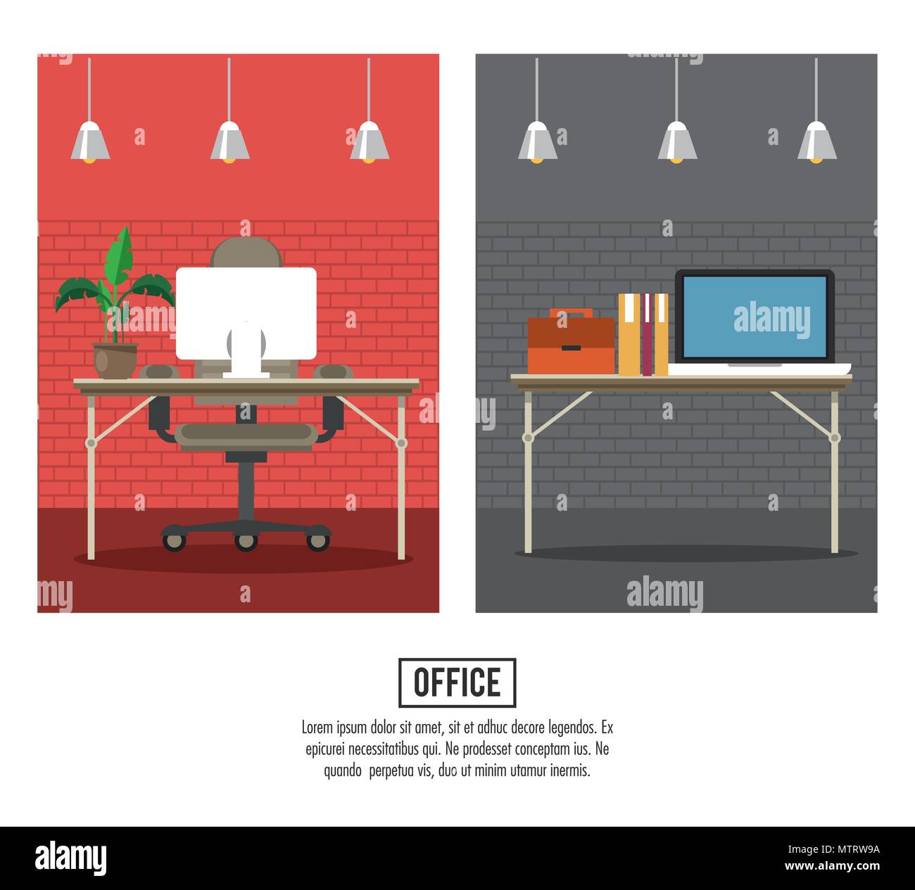 Business office elements Stock Vector Image & Art - Alamy