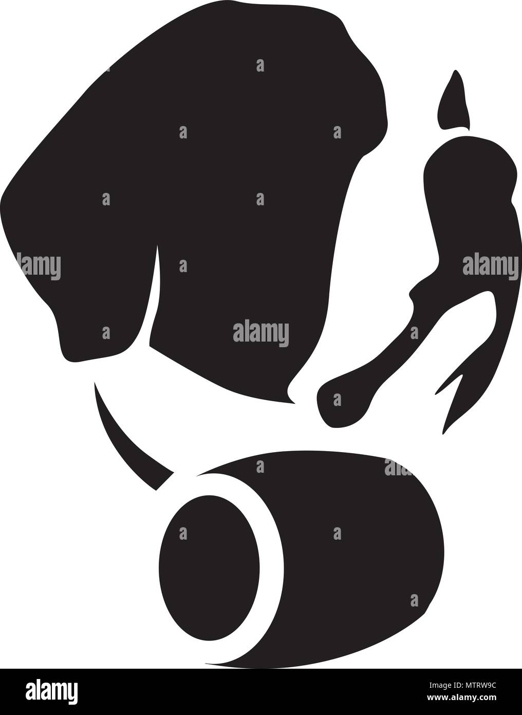 Saint bernard dog art Stock Vector Images - Alamy