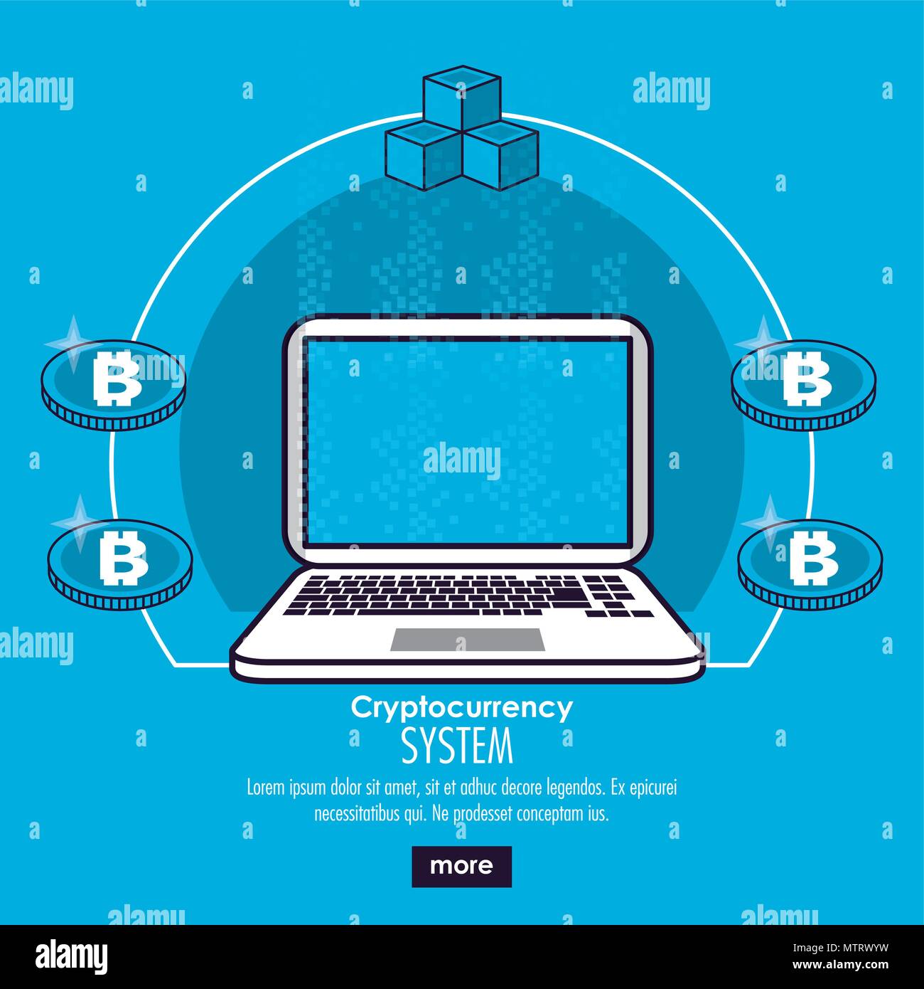 Cryptocurrency system technology Stock Vector Image & Art - Alamy