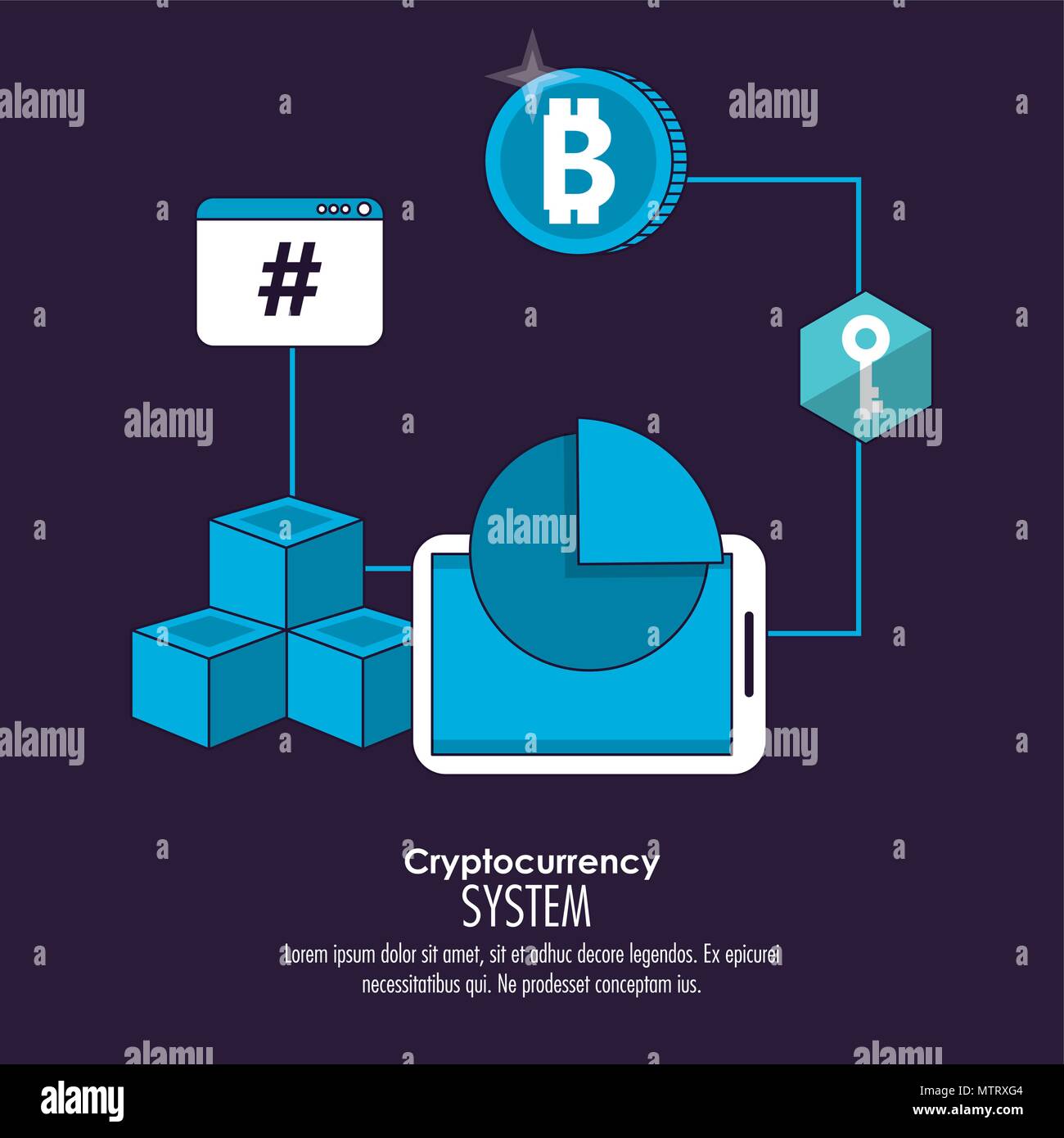 Cryptocurrency system and marketplace Stock Vector Image & Art - Alamy