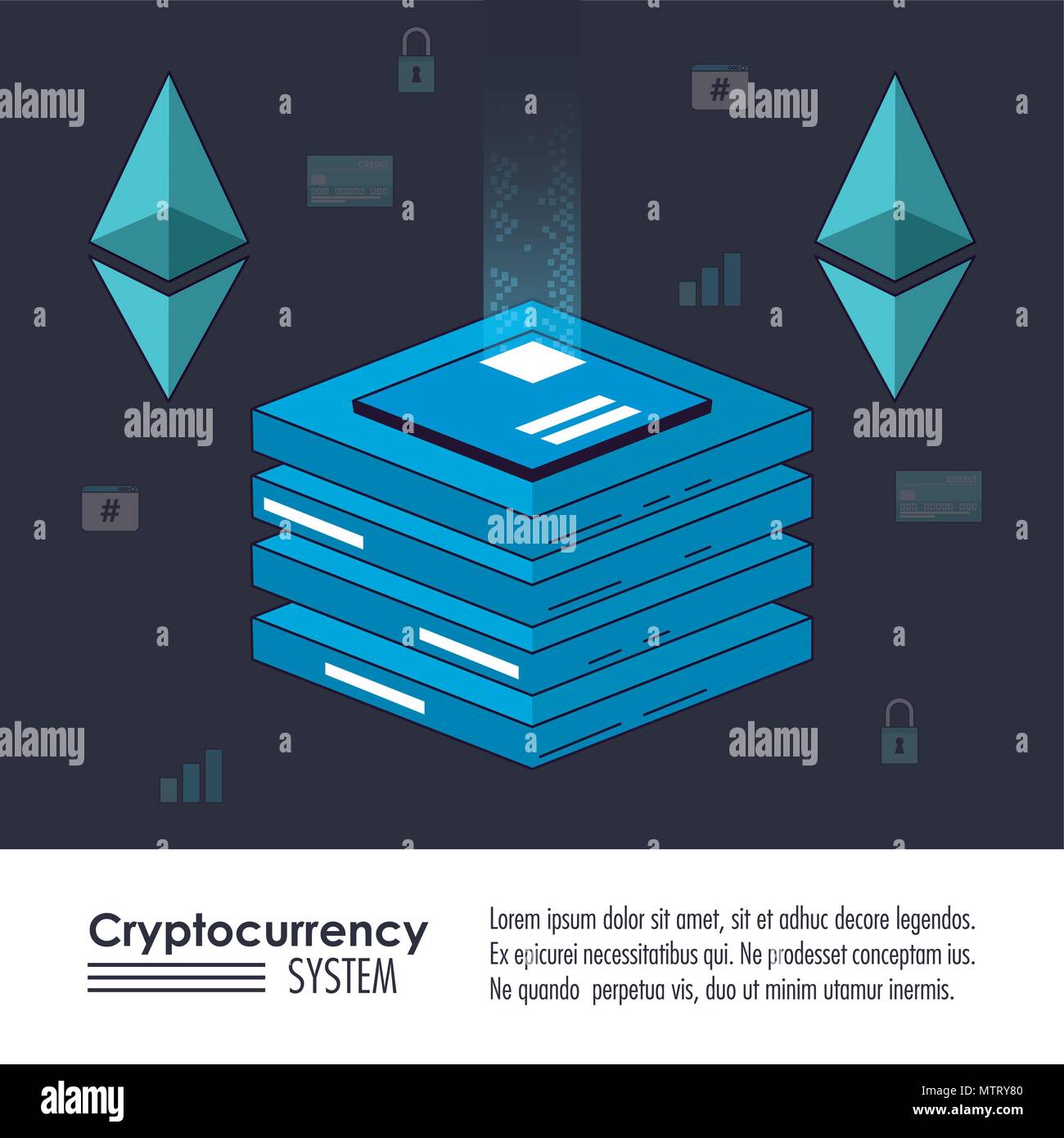 Cryptocurrency system marketplace hi-res stock photography and images ...