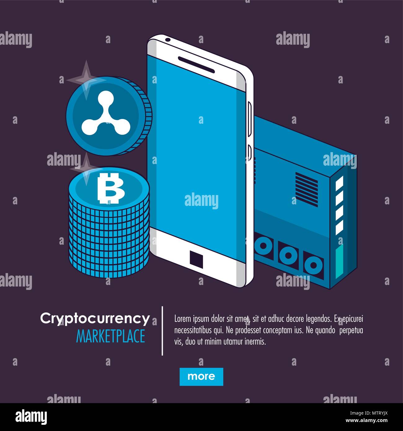 Cryptocurrency system marketplace hi-res stock photography and images ...