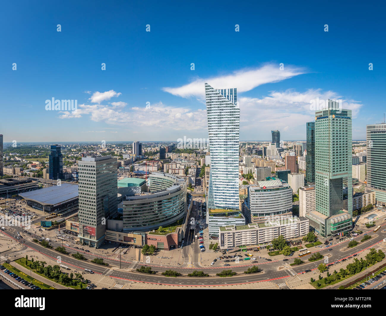Nice view of Warsaw Skyline Stock Photo - Alamy