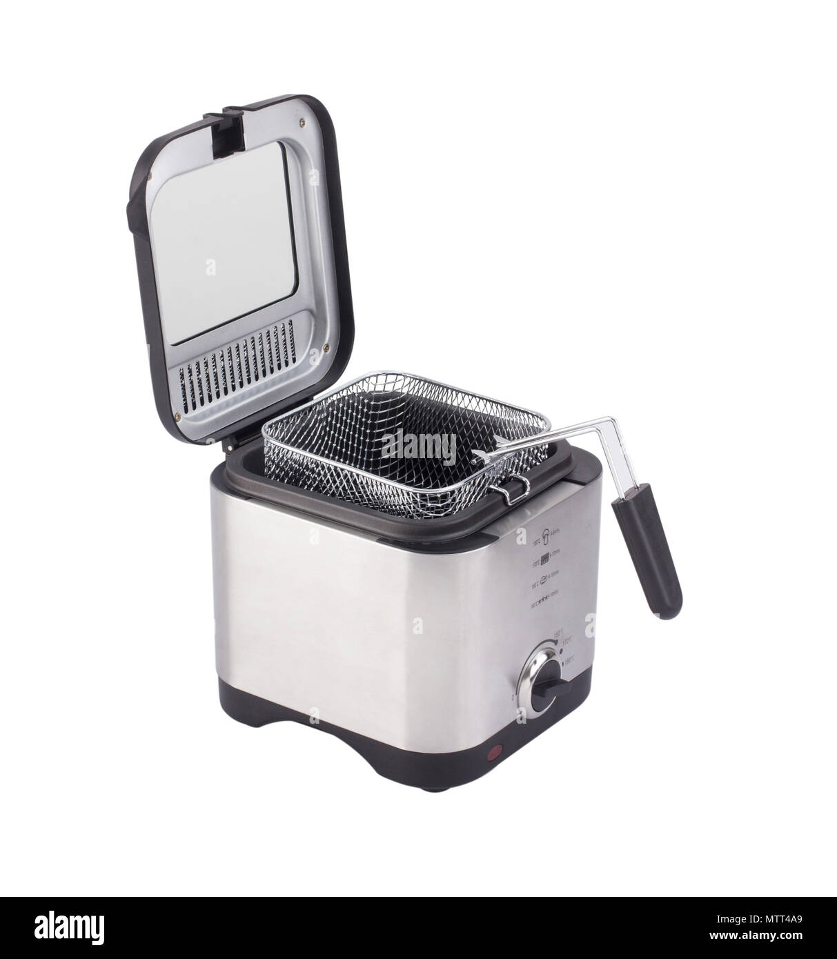 French fry, deep fryer machine isolated on white background Stock Photo ...