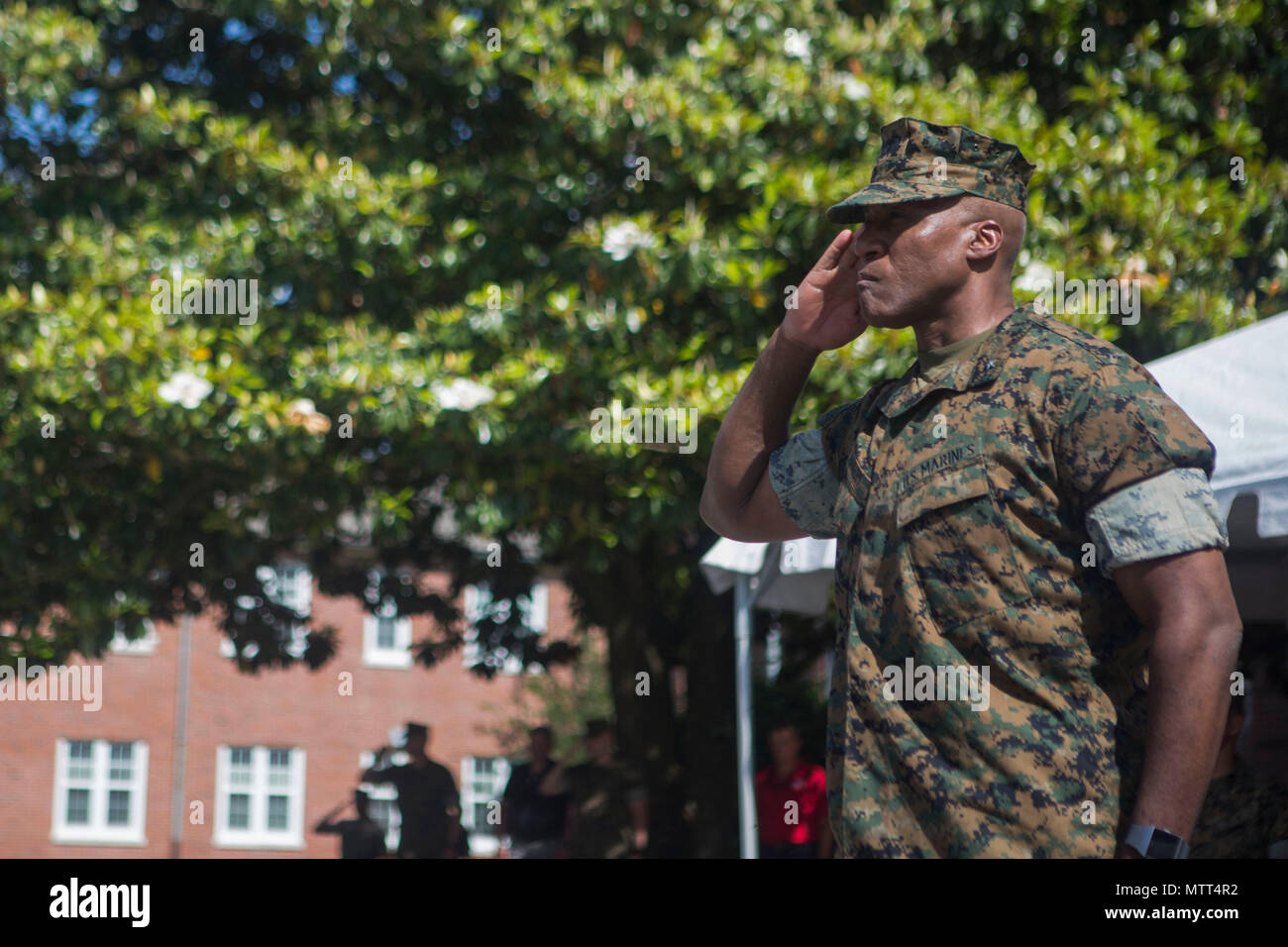 U.S. Marine Corps Brig. Gen. Michael E. Langley, with 2nd Marine ...
