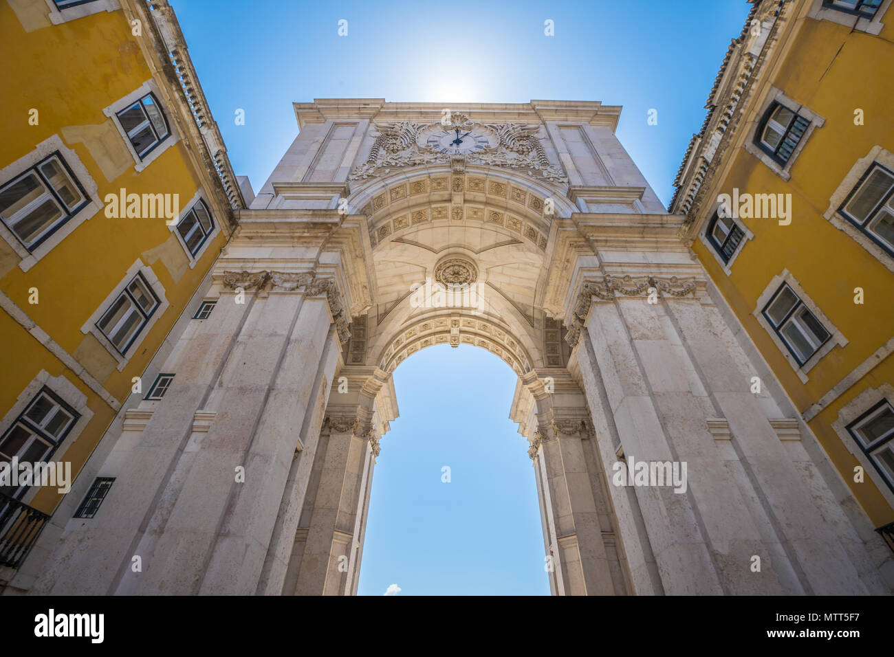 Rua Augusta Arch in Lisbon Stock Photo - Alamy