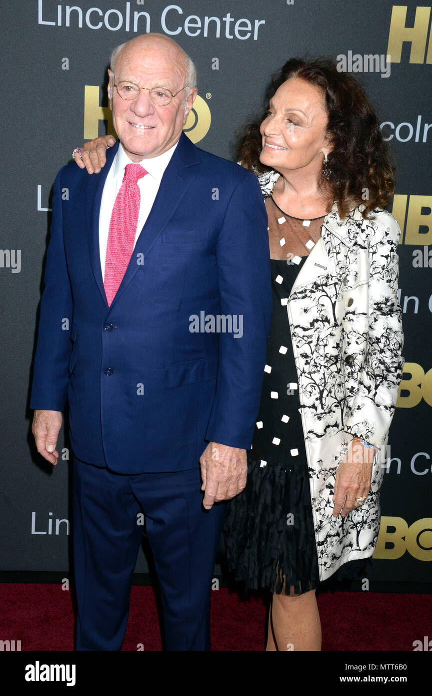 Barry Diller and Diane von Furstenberg attending the Lincoln Center ...