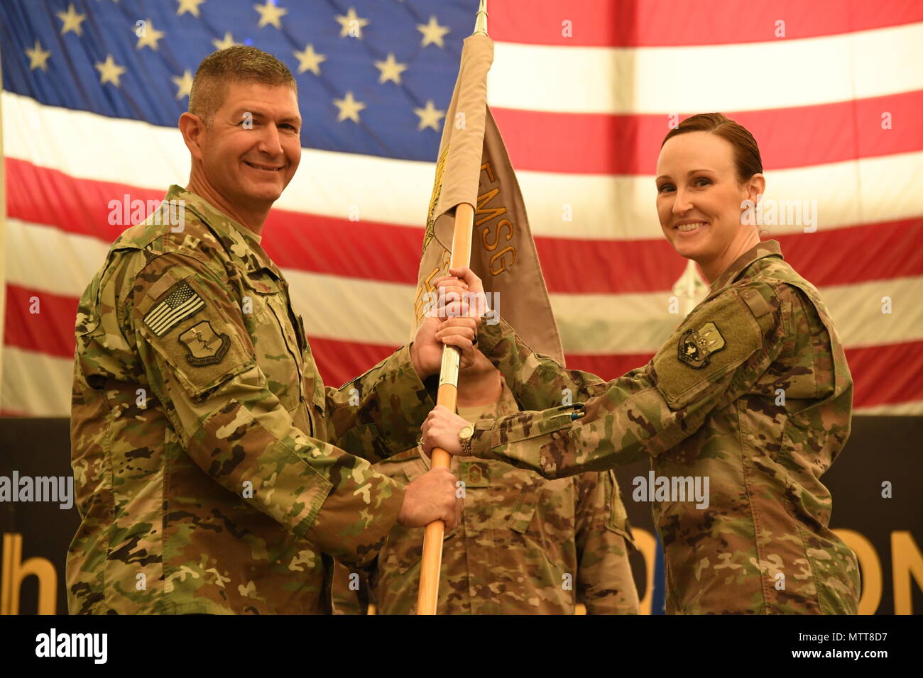 U.S. Air Force Col. Eric Fajardo commander 380th Air Expeditionary Wing ...