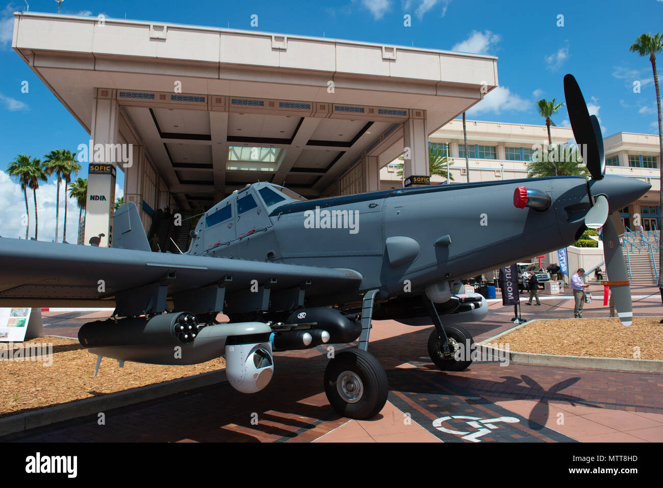 An AT-802L Longsword is on display during the 2018 International ...