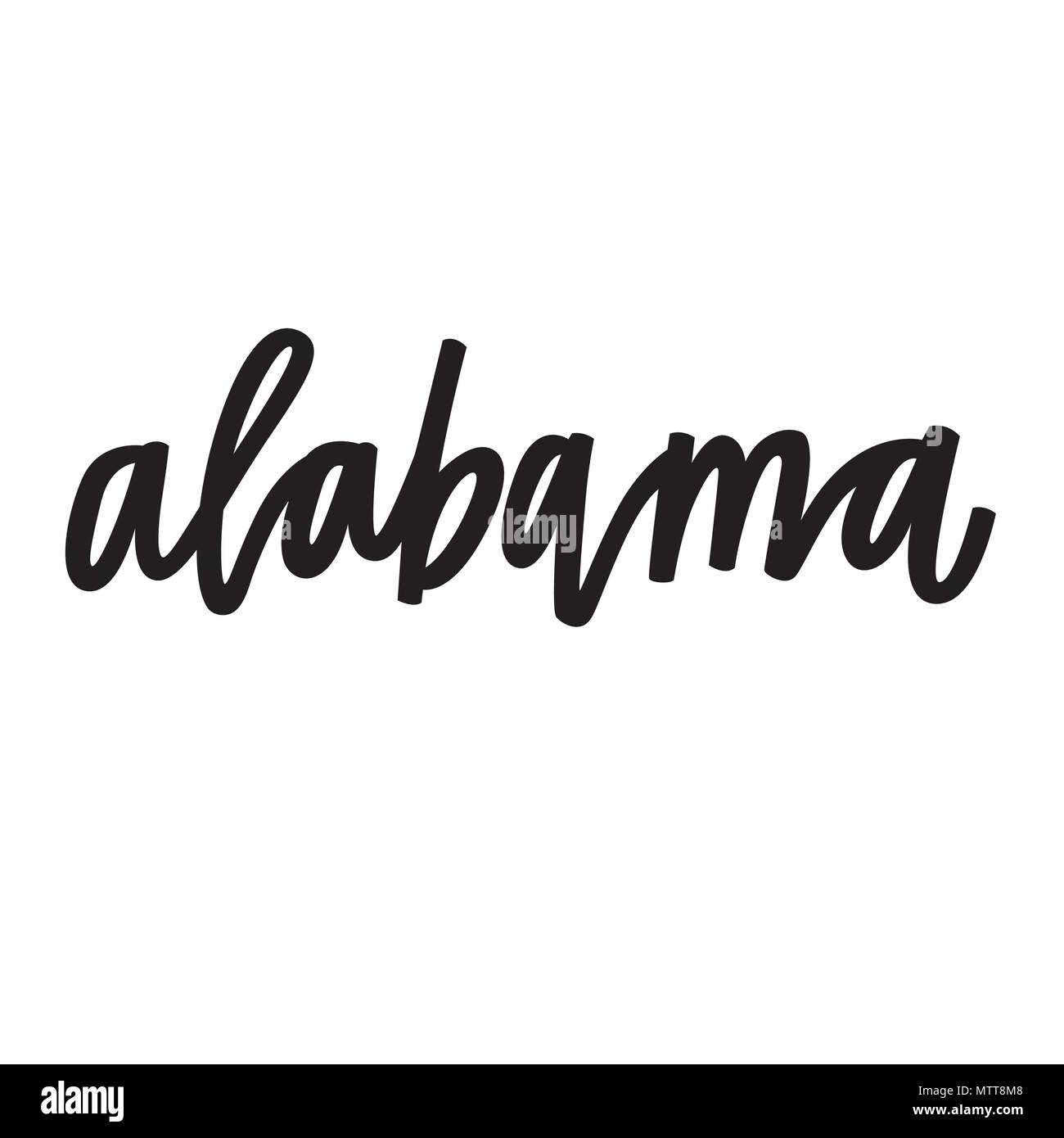 Alabama typography hi-res stock photography and images - Alamy