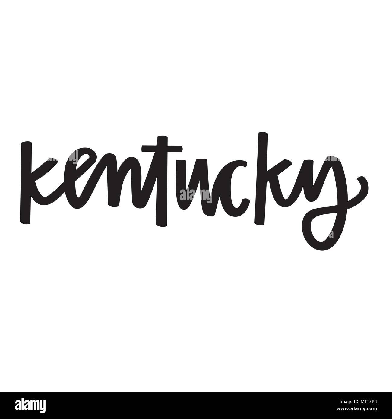 Kentucky typography Stock Vector Images - Alamy