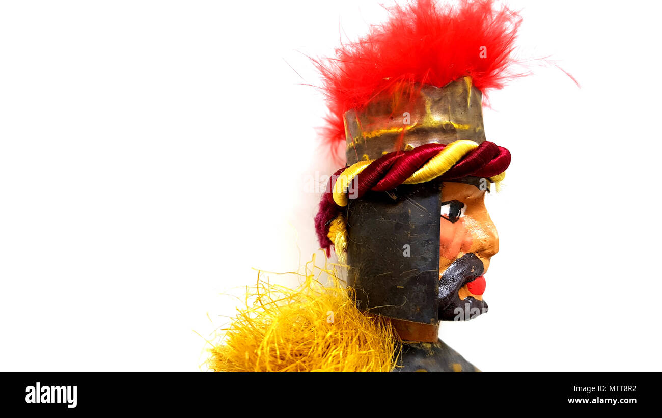 marionette doll close up isolated on white background Stock Photo - Alamy