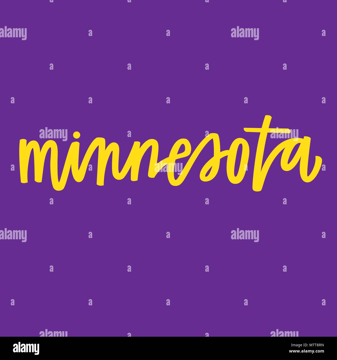 Minnesota state typography hi-res stock photography and images - Alamy
