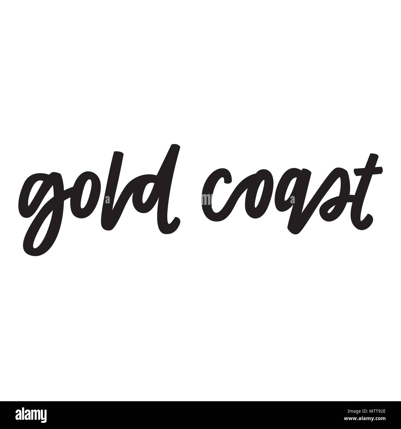 The gold coast, australia Stock Vector Images - Alamy