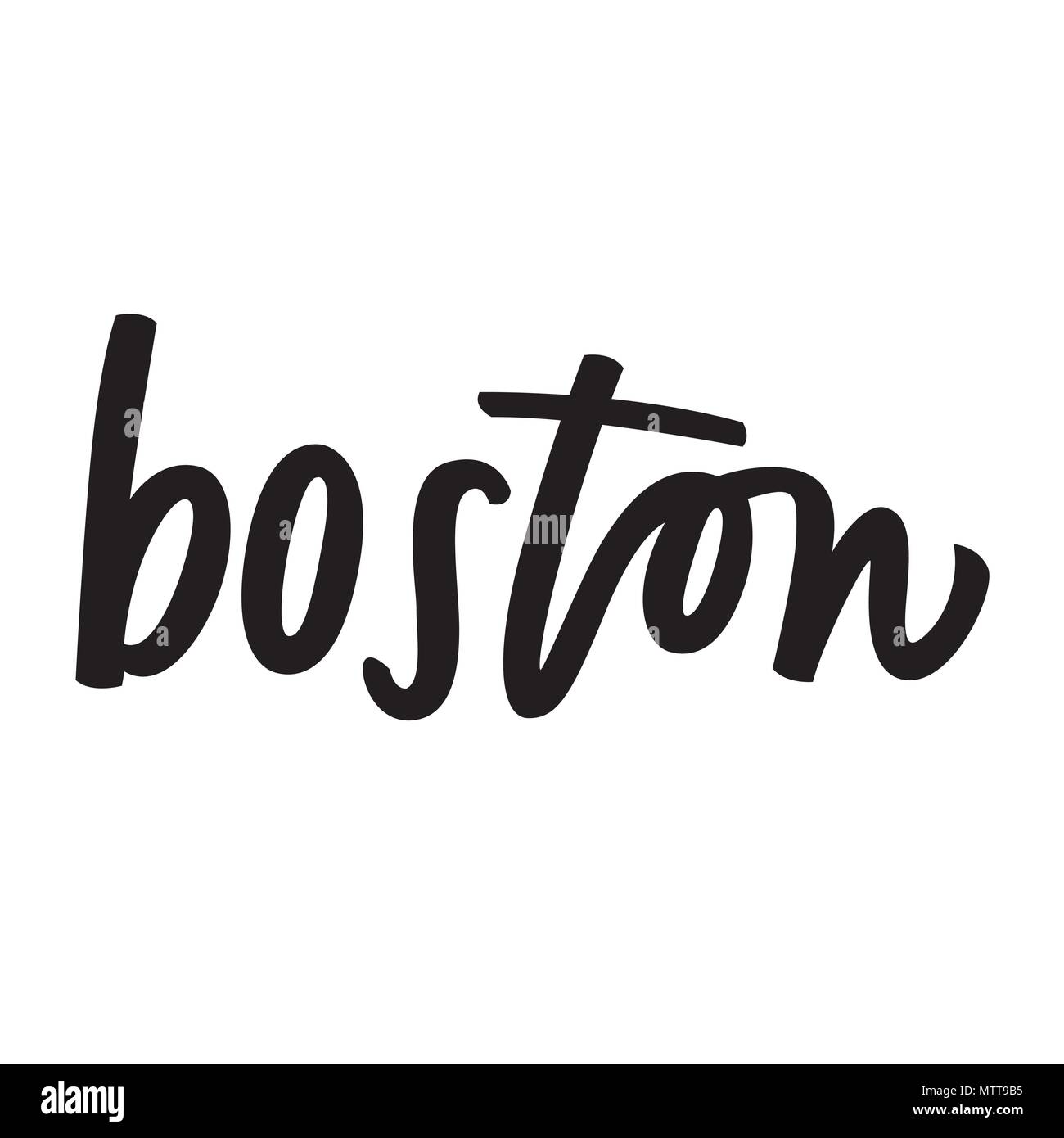 Boston lettering Stock Vector Images - Alamy