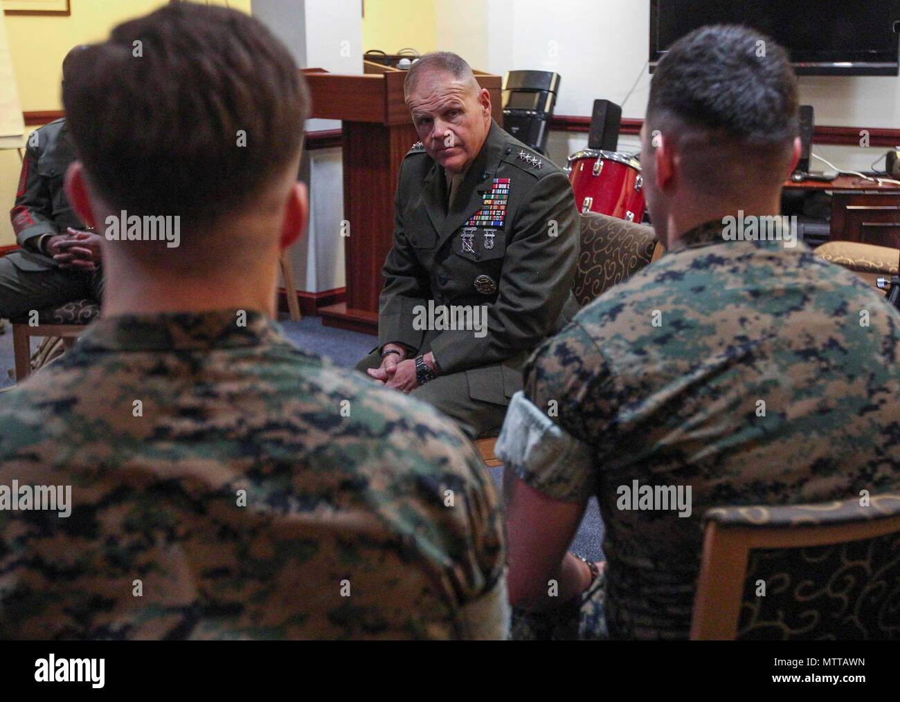 Commandant of the Marine Corps Gen. Robert B. Neller speaks to Marine ...