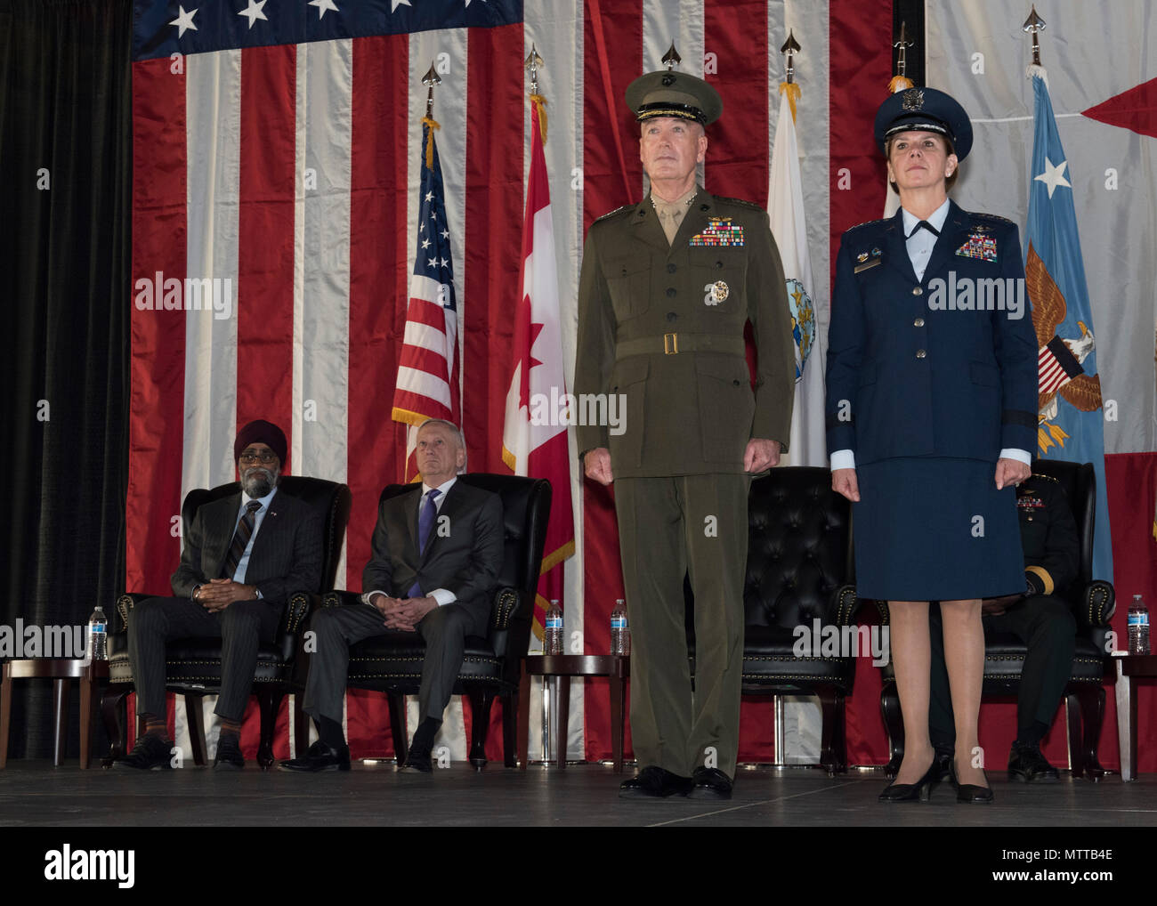 The Chairman of the Joint Chiefs of Staff, Marine Corps Gen. Joseph F. Dunford Jr. presents U.S ...