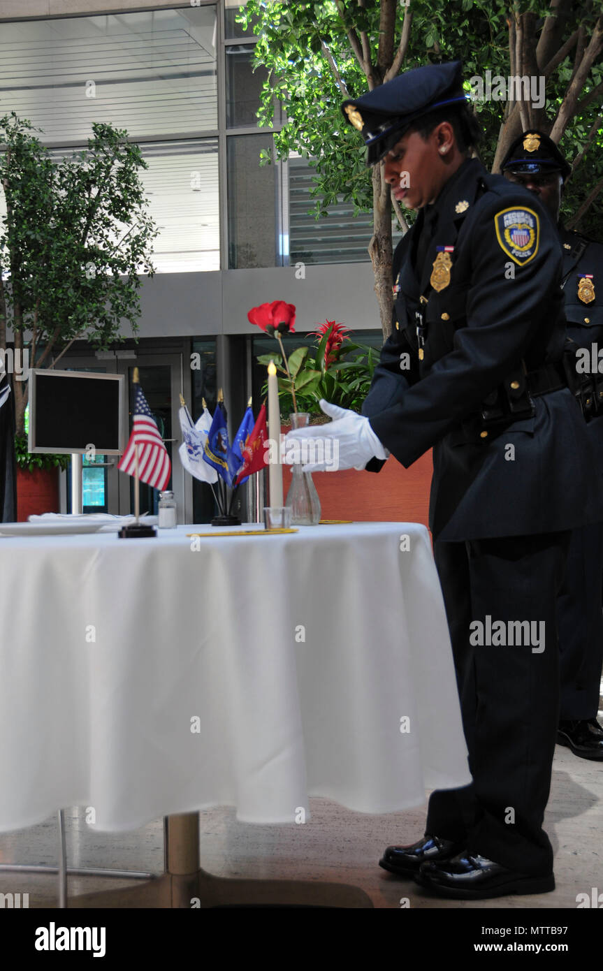 Ofc. Denise Haskins, a federal law enforcement II officer, with the ...