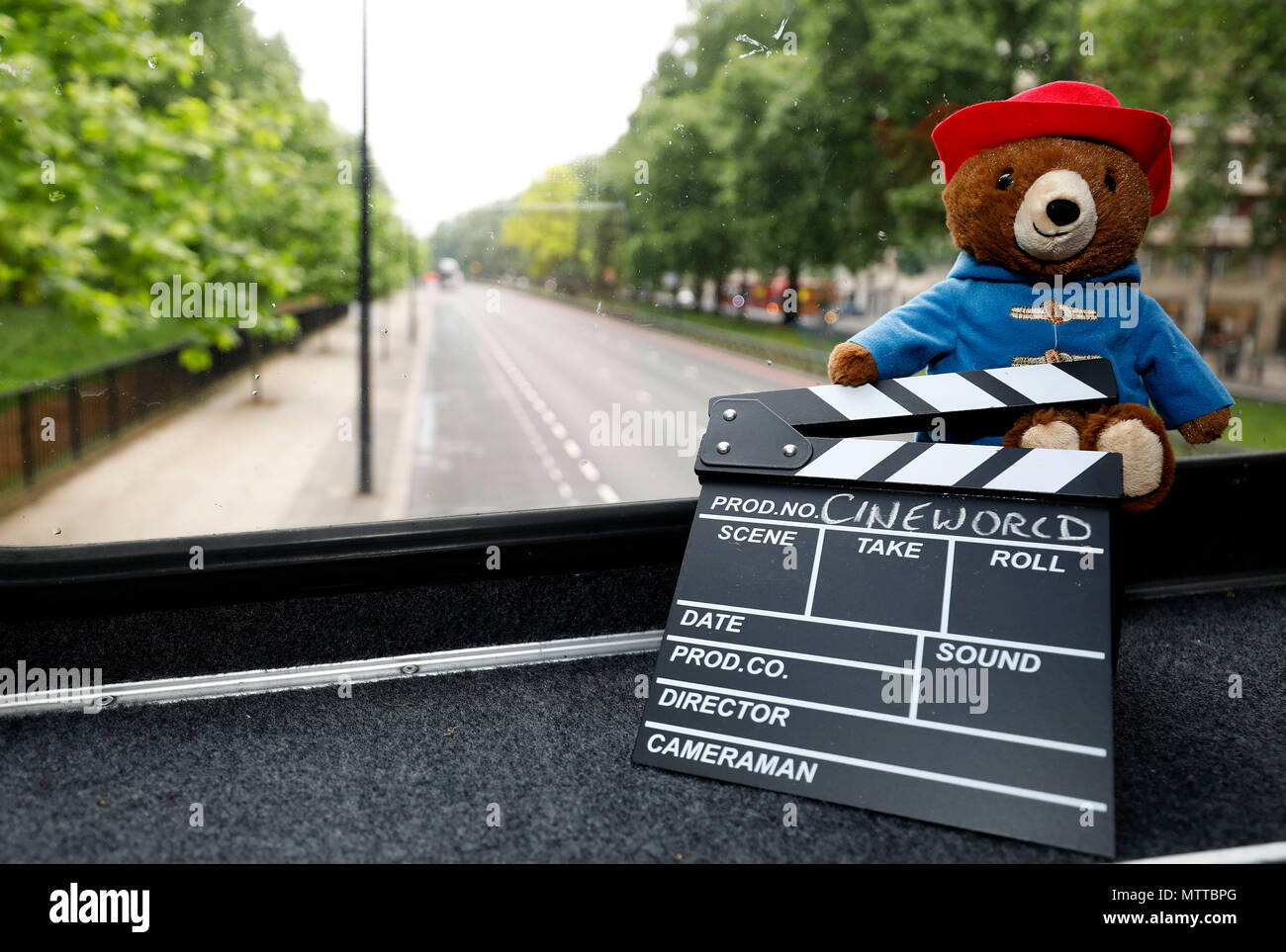 A Paddington Bear toy during the Cineworld Unlimited Bus Tour through ...