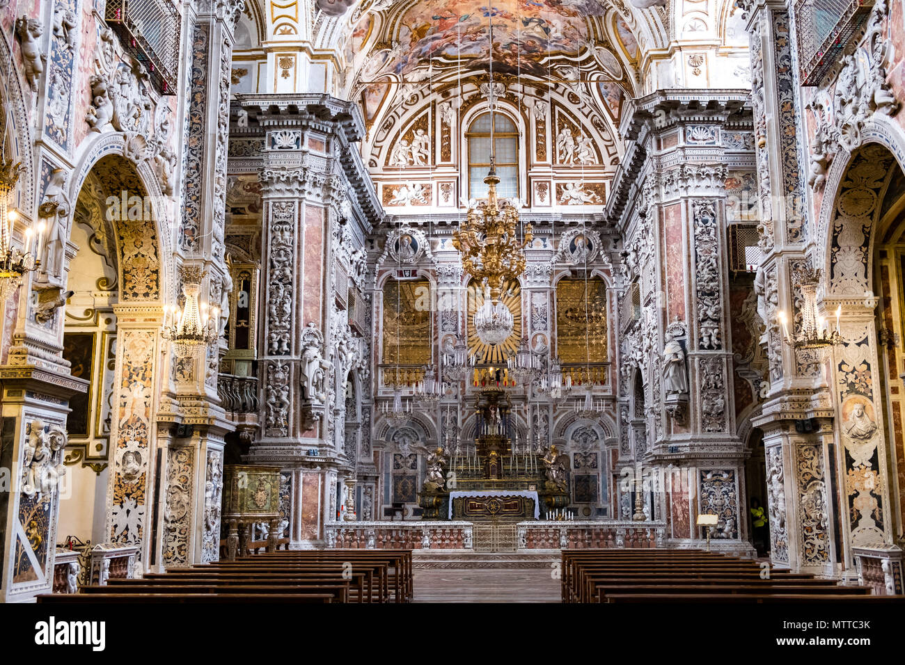 Baroque church interiors hi-res stock photography and images - Alamy